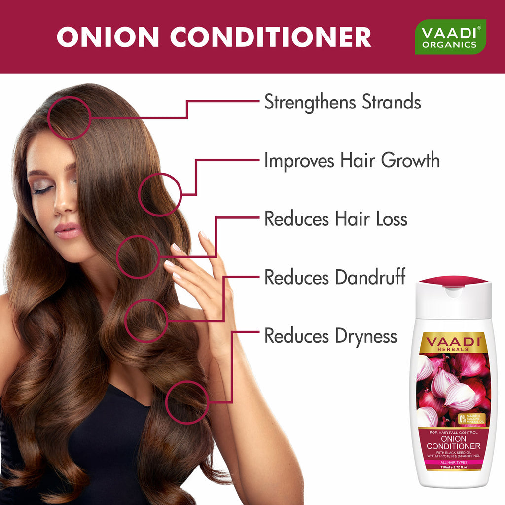 Hair Fall Control Organic Onion Conditioner With Black Seed O...