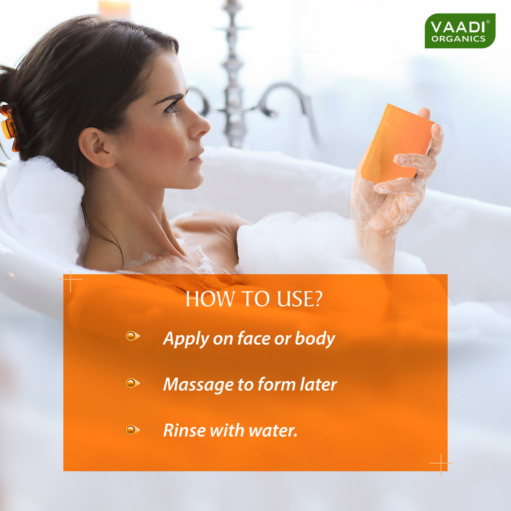 Pack of 6 Organic Vitamin C Soap with Hyaluronic Acid (75 gms...